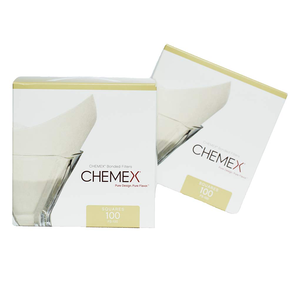 Chemex Bonded Filter - Square - 100 ct - 2 Pack - Exclusive Packaging