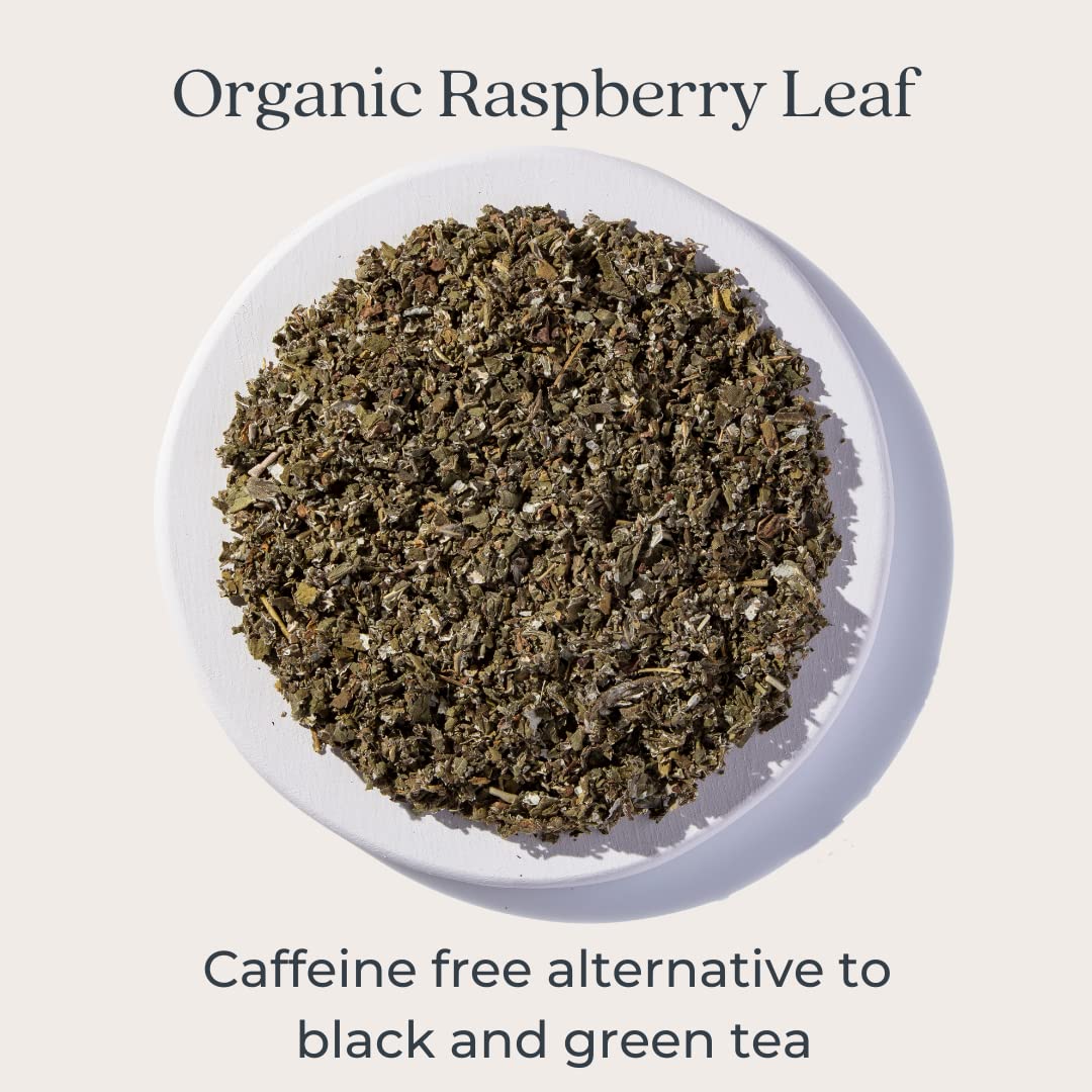 Starwest Botanicals Organic Raspberry Leaf Tea [1 Pound Bag] Loose Cut & Sifted Raspberry Leaves in Bulk