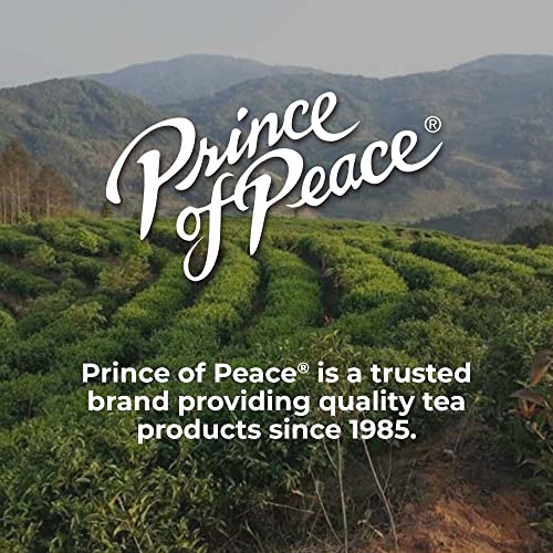 Prince of Peace Organic White Tea, 100 Tea Bags – 100% Organic White Tea – Unsweetened White Tea – Lower Caffeine Alternative to Coffee – Herbal Health Benefits