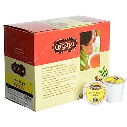 Celestial Seasonings Keurig Lemon Zinger Tea K-Cups 24 Ct