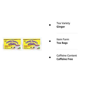 Tea CHUPA Panza, Tea Based ONGINGER Root, PINNEAPPLE, Flaxseed & Cinnamon (30 Tea Bags/0.10 oz Each) Pack of 2