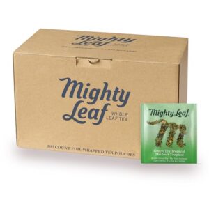 mighty leaf green tea tropical 100ct.