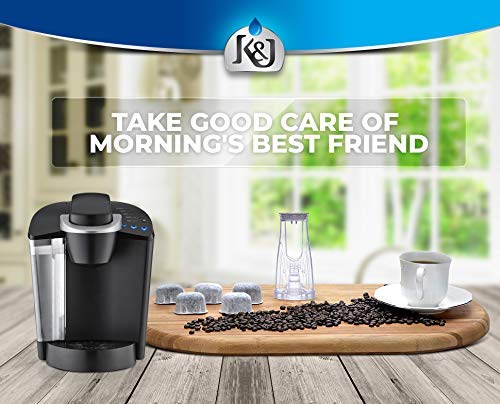 K&J Replacement Keurig Starter Kit for K200, K250, K35, and K-compact Brewers- Includes Rear Reservoir Filter Holder And 6-pack of Keurig 2.0 Compatible Water Filters