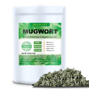 dried mugwort leaves, 4oz(114g), natural artemisia vulgaris herb loose leaves