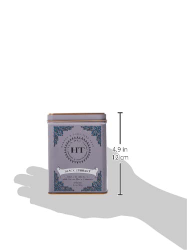 Harney & Sons Caffeinated Tea Tin Sachets, Black Currant, 20 Count