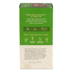 Teeccino French Roast Herbal Tea - Rich & Roasted Herbal Tea That’s Caffeine Free & Prebiotic for Natural Energy, Coffee Alternative, 25 Tea Bags