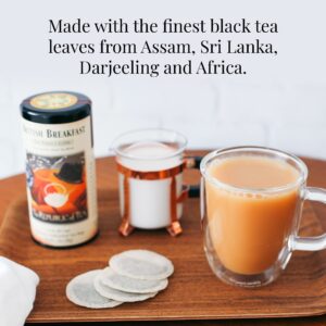 The Republic of Tea British Breakfast Black Tea 2.8 oz Tin, 50 Tea Bags, Gourmet Black Tea | Caffeinated