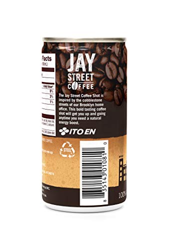 Jay Street Coffee, Coffee Shot, Unsweetened Black, 6.4 Ounce (Pack of 20)