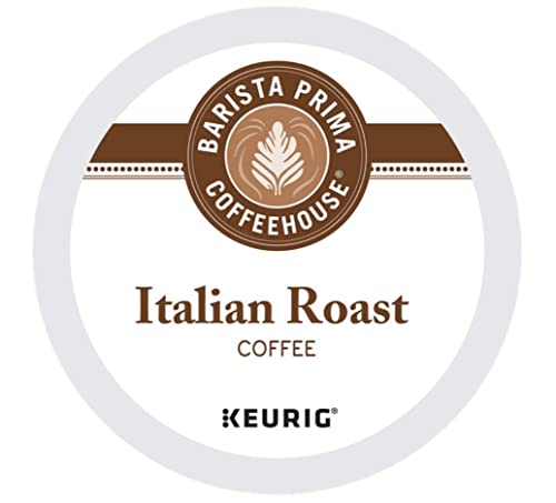 Barista Prima Dark Roast Extra Bold Coffee K-Cup, Italian Roast, 24 Count (Pack of 4)