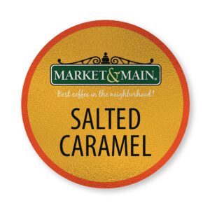 Market & Main OneCup, Salted Caramel, Compatible with Keurig K-cup Brewers, 12 Count