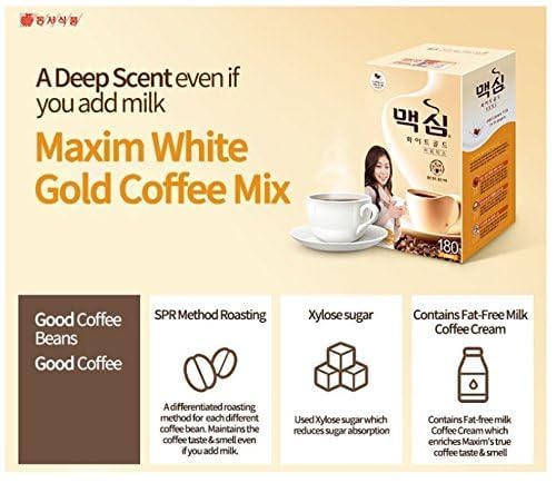 Maxim White Gold Instant Coffee - 100pks (Packaging May Vary)