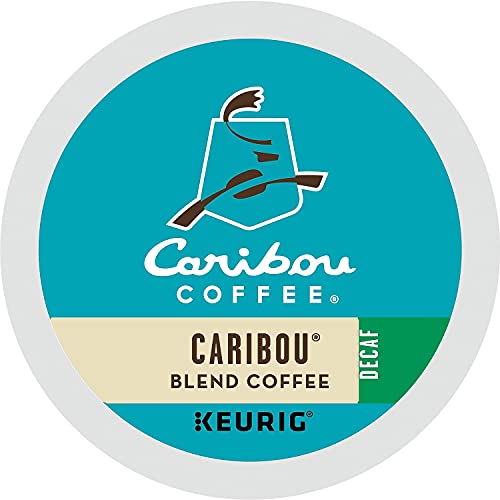 Caribou Coffee Caribou Blend Decaf Keurig Single-Serve K-Cup Pods, Medium Roast Coffee, 96 Count (4 Packs of 24)