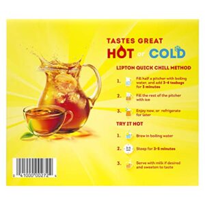 Lipton Tea Bags For a Delicious Beverage Decaffeinated Black Tea Caffeine-Free and Made With Real Tea Leaves 75 Tea Bags