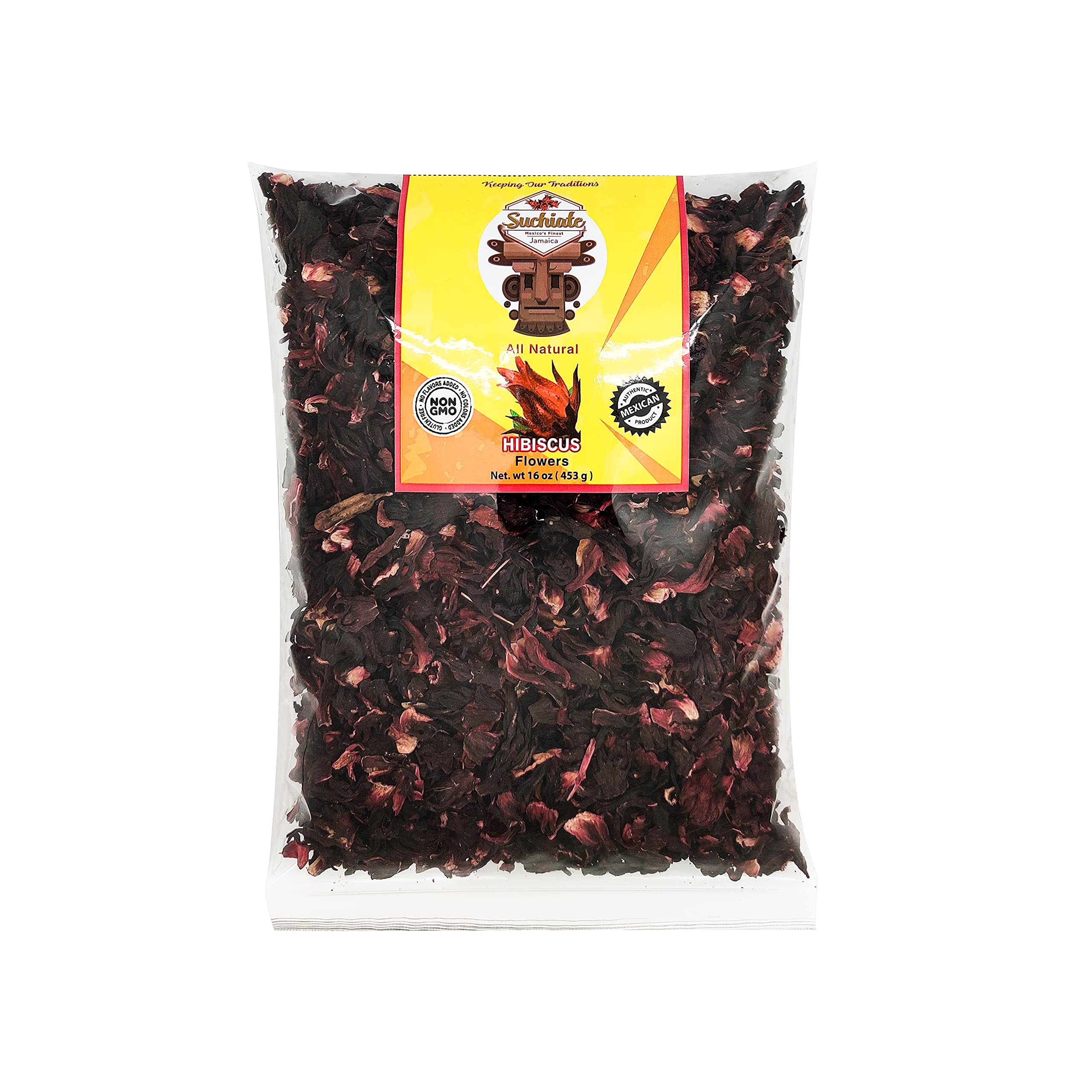 Suchiate Hibiscus Flowers (1 Pound (Pack of 1))