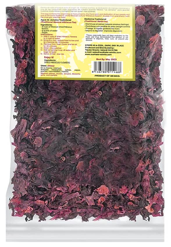 Suchiate Hibiscus Flowers (1 Pound (Pack of 1))