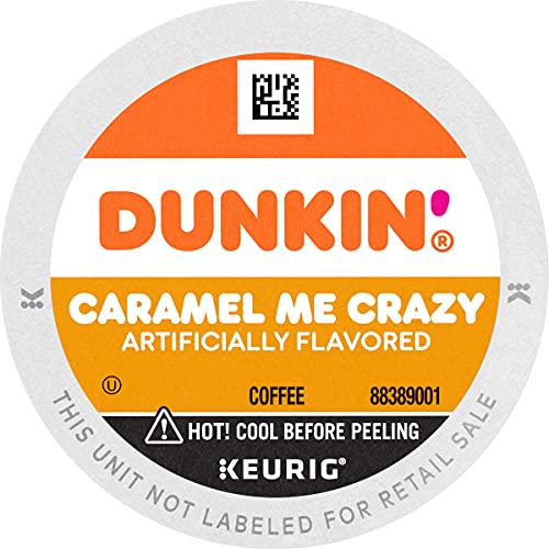 Dunkin’ Caramel Me Crazy Flavored Coffee, 10 Keurig K-Cup Pods