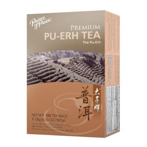 prince of peace tea premium pu-erh tea, 100 teabags