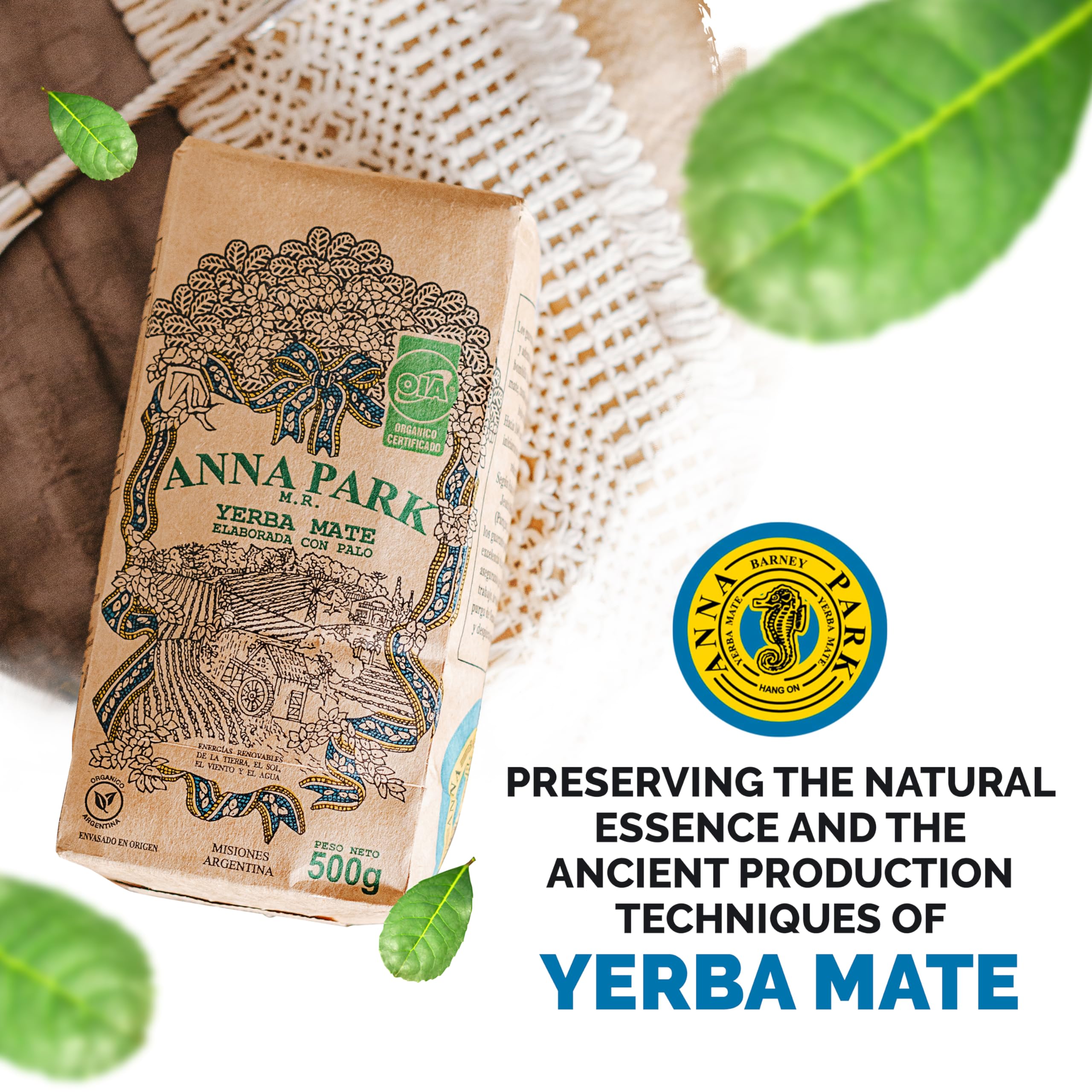 Anna Park Yerba Mate - Organic - 1.1 LB / 500 g / 17.6 oz