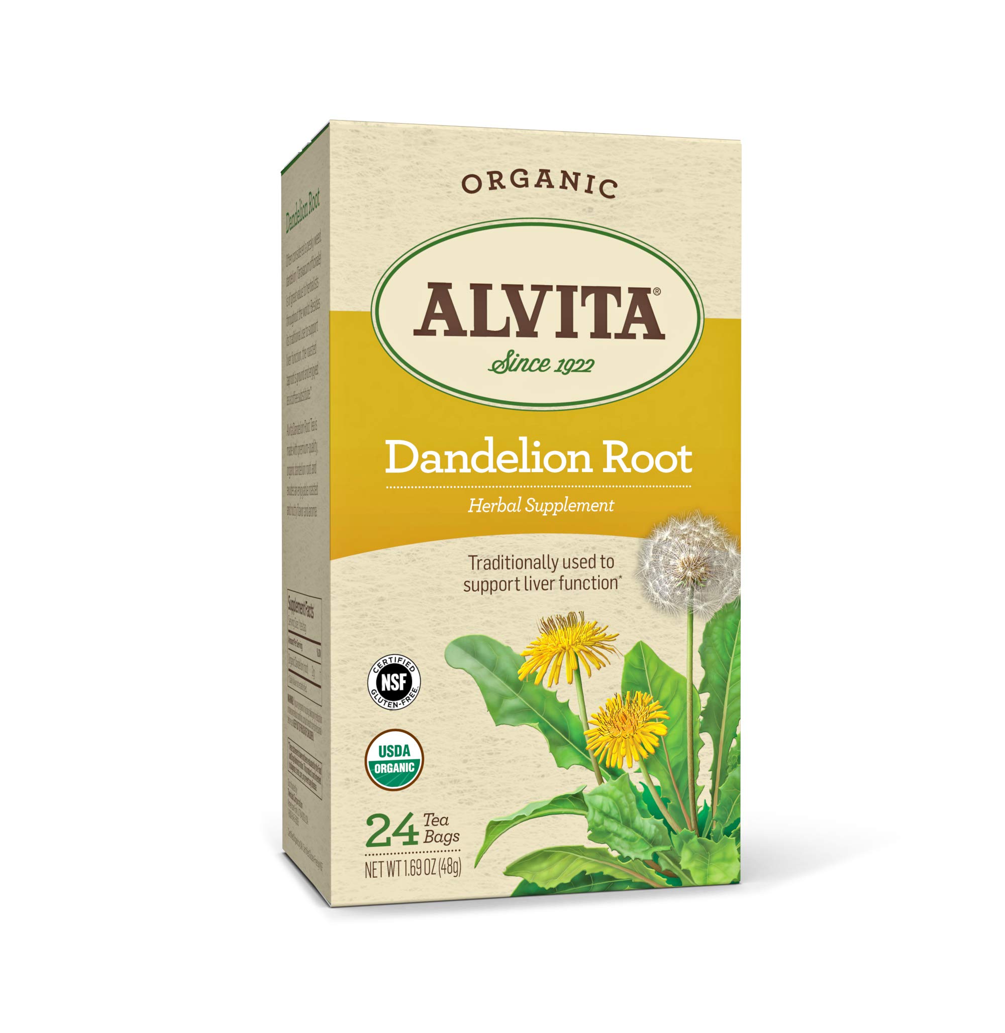 Alvita Organic Hibiscus Herbal Tea - Made with Premium Quality Organic Hibiscus Calyces, with Refreshing Tart Flavor and Floral Aroma, 24 Tea Bags