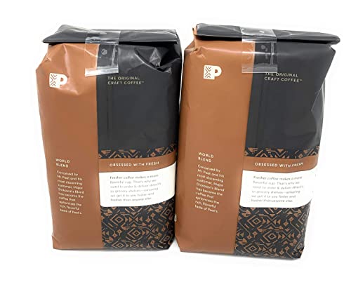 Peets Coffee, Major Dickason's Blend, Whole Bean 32oz (Pack of2)