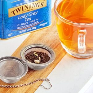 Twinings Lady Grey Loose Leaf Tea, Fragrant, Bright and Light Black Tea Infused with Orange, Lemon, and Bergamot Flavors, Aromatic and Flavorful Blend, 3.53 Oz