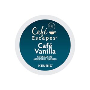 Cafe Escapes Cafe Vanilla Keurig Single-Serve K-Cup Pods, 72 Count (6 Packs of 12)