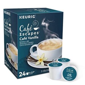 Cafe Escapes Cafe Vanilla Keurig Single-Serve K-Cup Pods, 72 Count (6 Packs of 12)