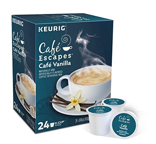 Cafe Escapes Cafe Vanilla Keurig Single-Serve K-Cup Pods, 72 Count (6 Packs of 12)