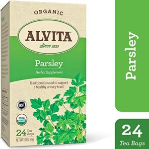 Alvita Teas Organic Herbal Tea Bags, Parsley, 24 Count