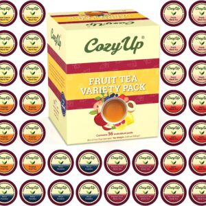 Cozy Up | 6 Flavors | Variety Fruit Tea Sampler Pack | Compatible with Keurig K-Cup Brewers | Multiple Flavors | 36-Count |