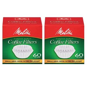 Melitta Java Jig, Single Serve Paper Coffee Filters - 2 Pack