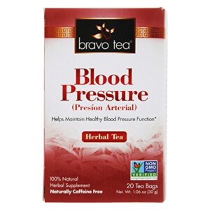 bravo tea blood pressure caffeine free 20 tea bags