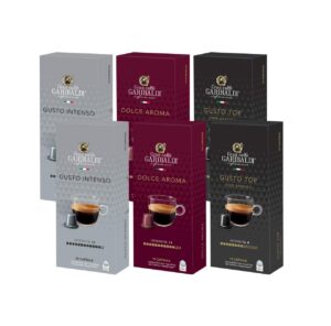 gran caffè garibaldi nespresso* compatible capsules (variety pack, 60 count)