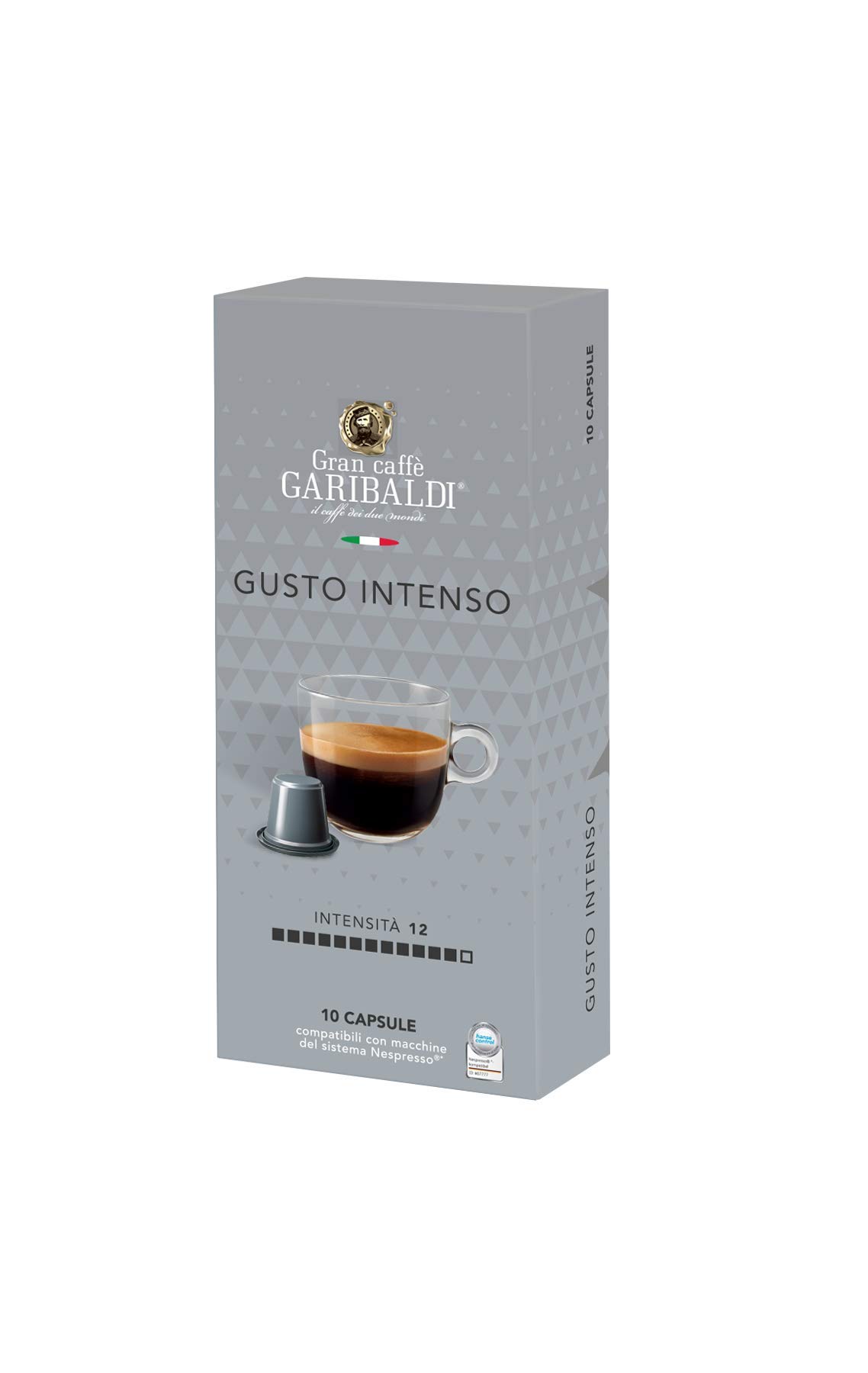 Gran Caffè Garibaldi Nespresso* compatible capsules (Variety Pack, 60 Count)