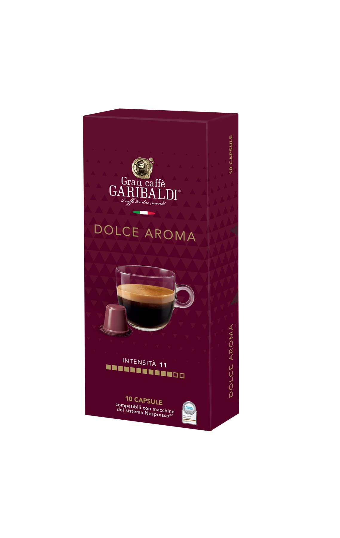 Gran Caffè Garibaldi Nespresso* compatible capsules (Variety Pack, 60 Count)