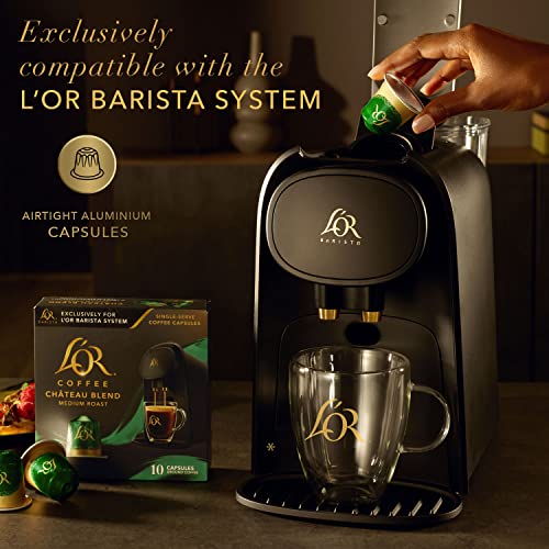 L'OR Coffee Pods, 30 Capsules Le Tigre Dark Roast Blend, Single Cup Aluminum Coffee Capsules Exclusively Compatible with the L'OR BARISTA System