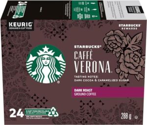 starbucks caffe verona k-cups, 24 count