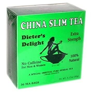 China Slim Tea Dieter's Delight 36 Tea Bags NET WT 3.17 OZ (90 g) by the teapot company