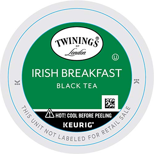 Twinings Irish Breakfast Tea K-Cups, Caffeinated Black Tea Pods for K-Cup Brewing, 48 Count