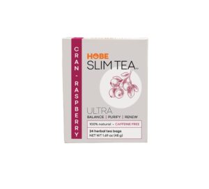 ultra slim tea, cran-raspberry, tea bags, 24 count box