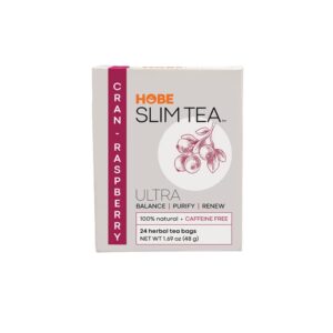 Ultra Slim Tea, Cran-Raspberry, Tea Bags, 24 Count Box