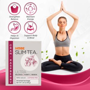 Ultra Slim Tea, Cran-Raspberry, Tea Bags, 24 Count Box