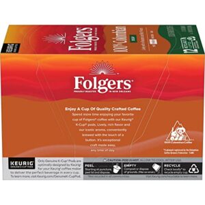 Folgers Colombian Decaf Medium Roast Coffee, 12 Keurig K-Cup Pods