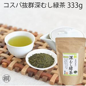 深むし緑茶 Japanese Pure Green Tea （333g/11.74oz） Sen-Cha Ryoku-Cha Extra Volume & Special Price japanese green tea from Shizuoka Japan with a tracking number