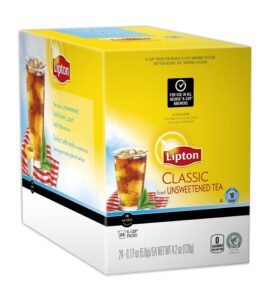 lipton k-cup classic unsweet iced tea, 96 count