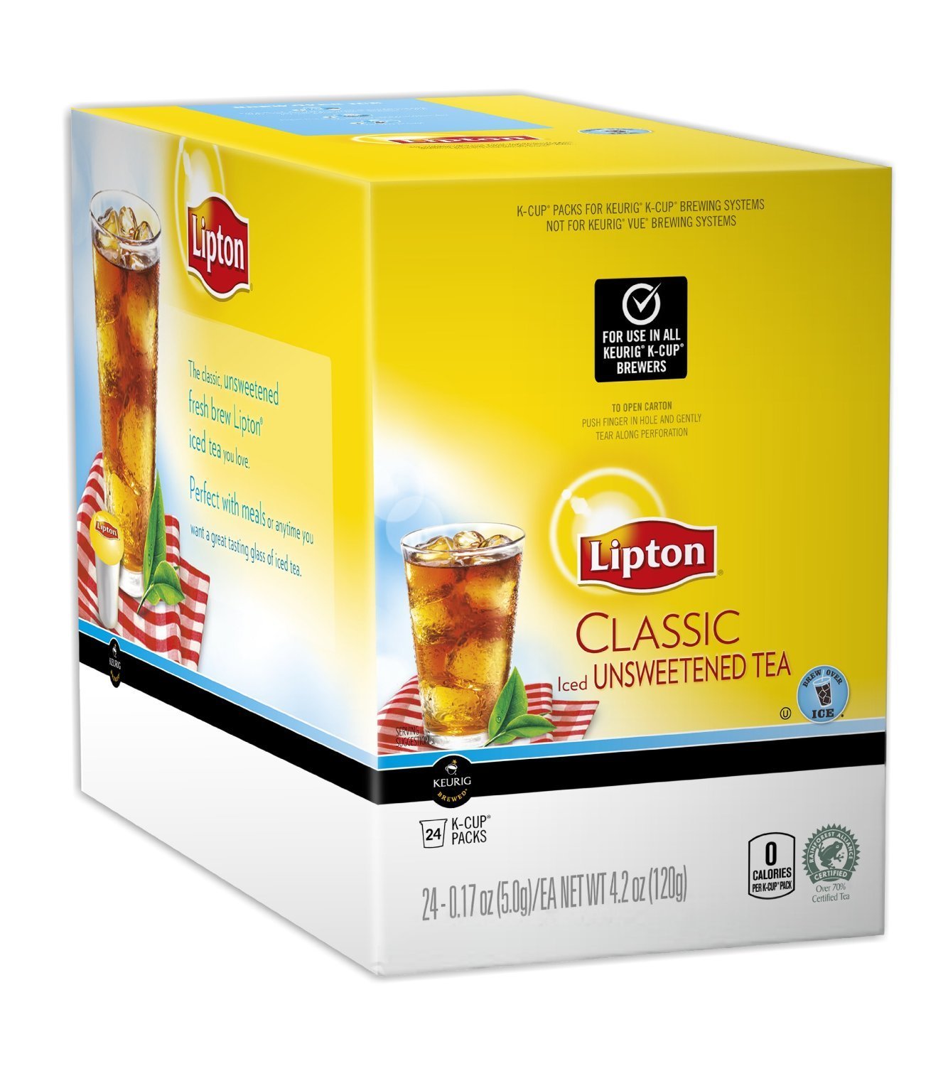 Lipton K-Cup Classic Unsweet Iced Tea, 96 Count