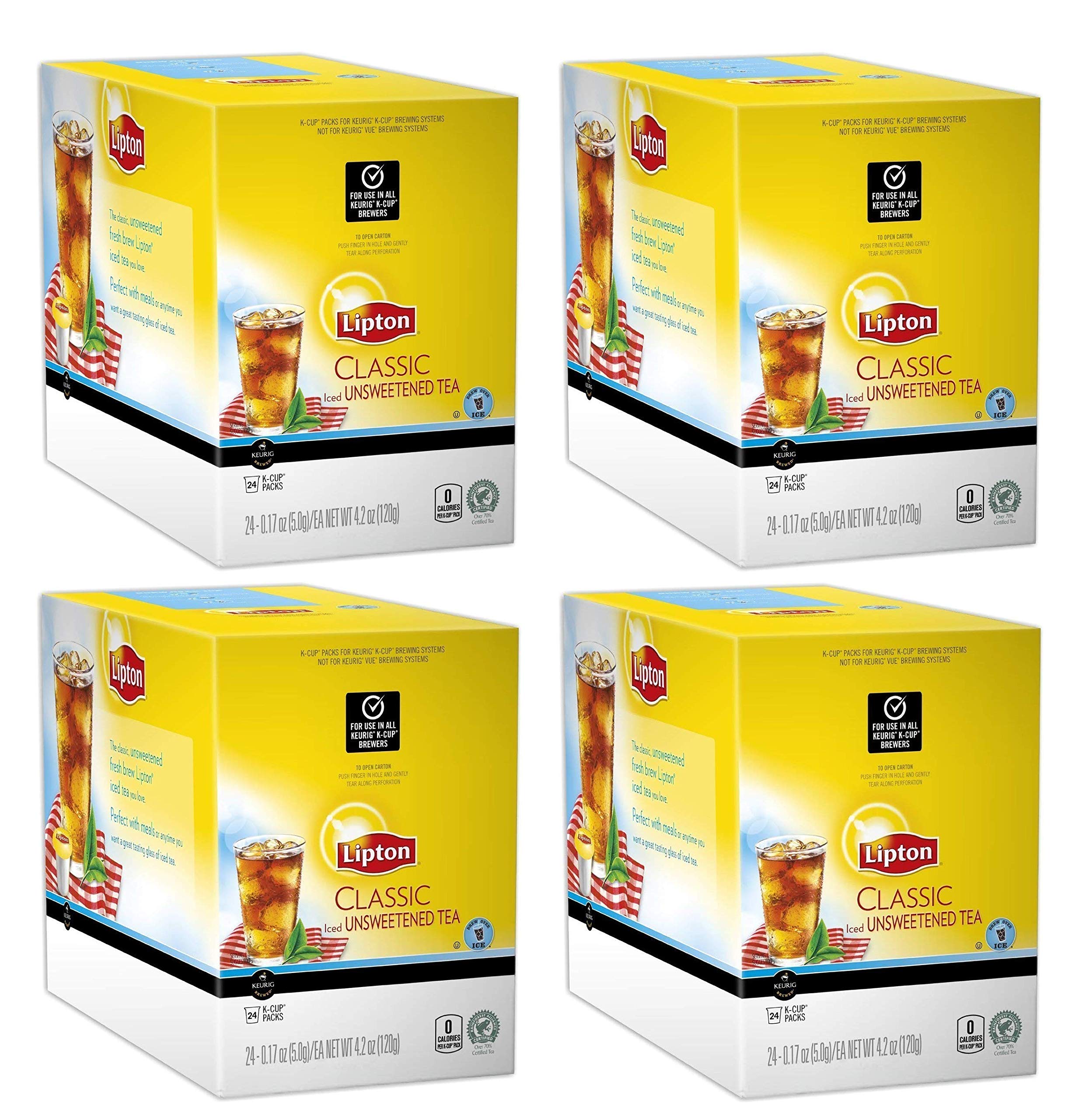 Lipton K-Cup Classic Unsweet Iced Tea, 96 Count