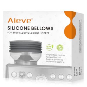 aieve silicone bellow compatible for breville barista express, single dose hopper for breville espresso machine