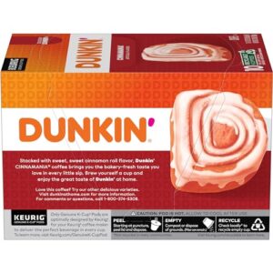 Dunkin’ Cinnamania Flavored Coffee, 10 Keurig K-Cup Pods