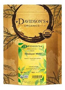 davidson's organics, himalayan white, loose leaf tea, 16-ounce bag